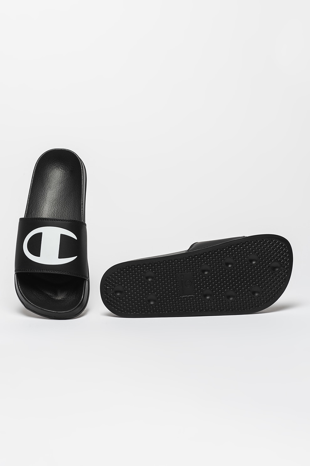Champion, Papuci cu logo Bruny, Negru, 44 - eMAG.ro