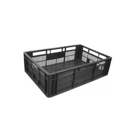 Naveta A107, Plastic HDPE, 60x40x17 cm, Perforata, Neagra - eMAG.ro