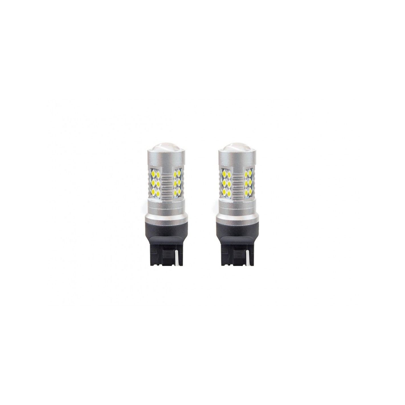 Комплект от 2 Led Auto крушки, бели T20 W21W Canbus с 24SMD, единичен ...