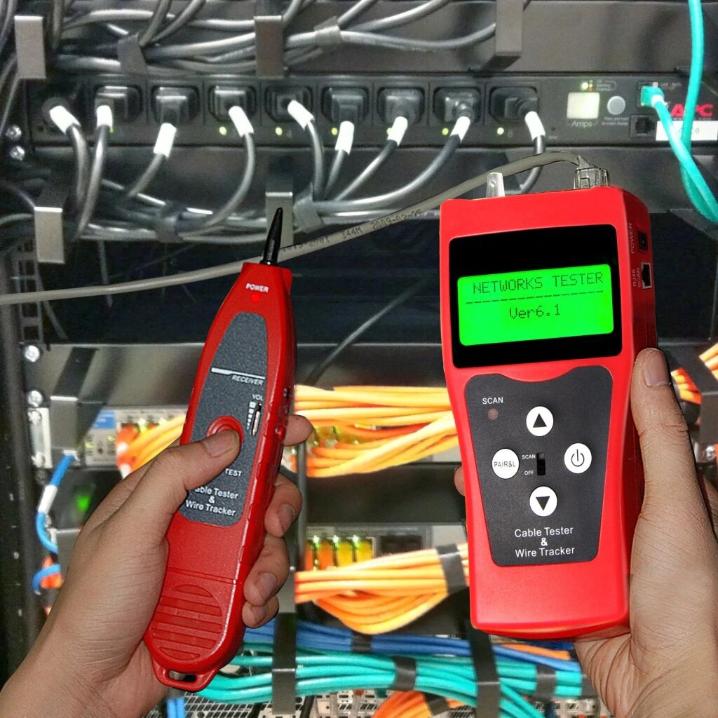 Tester retea Noyafa NF-388, LCD Display, cablu 5E, 6E, coaxial - eMAG.ro