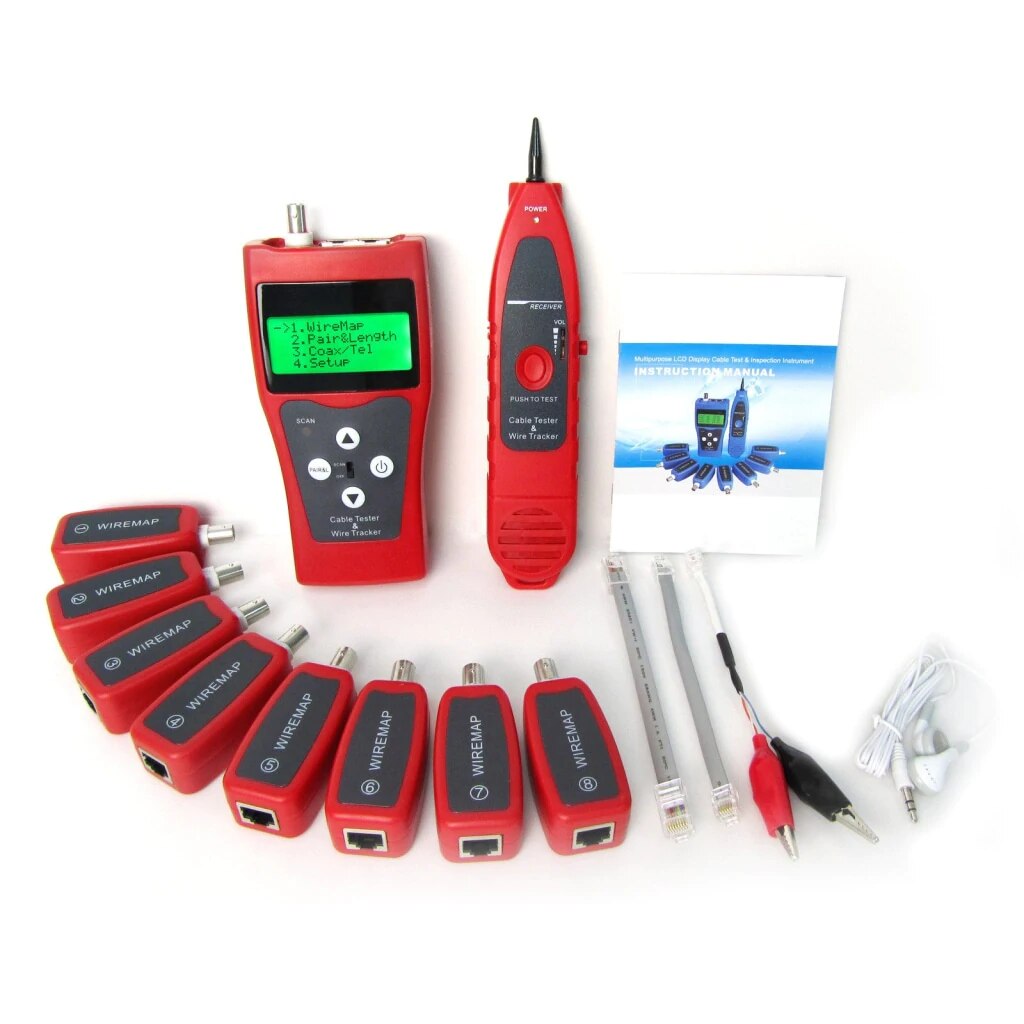 Tester retea Noyafa NF-388, LCD Display, cablu 5E, 6E, coaxial - eMAG.ro