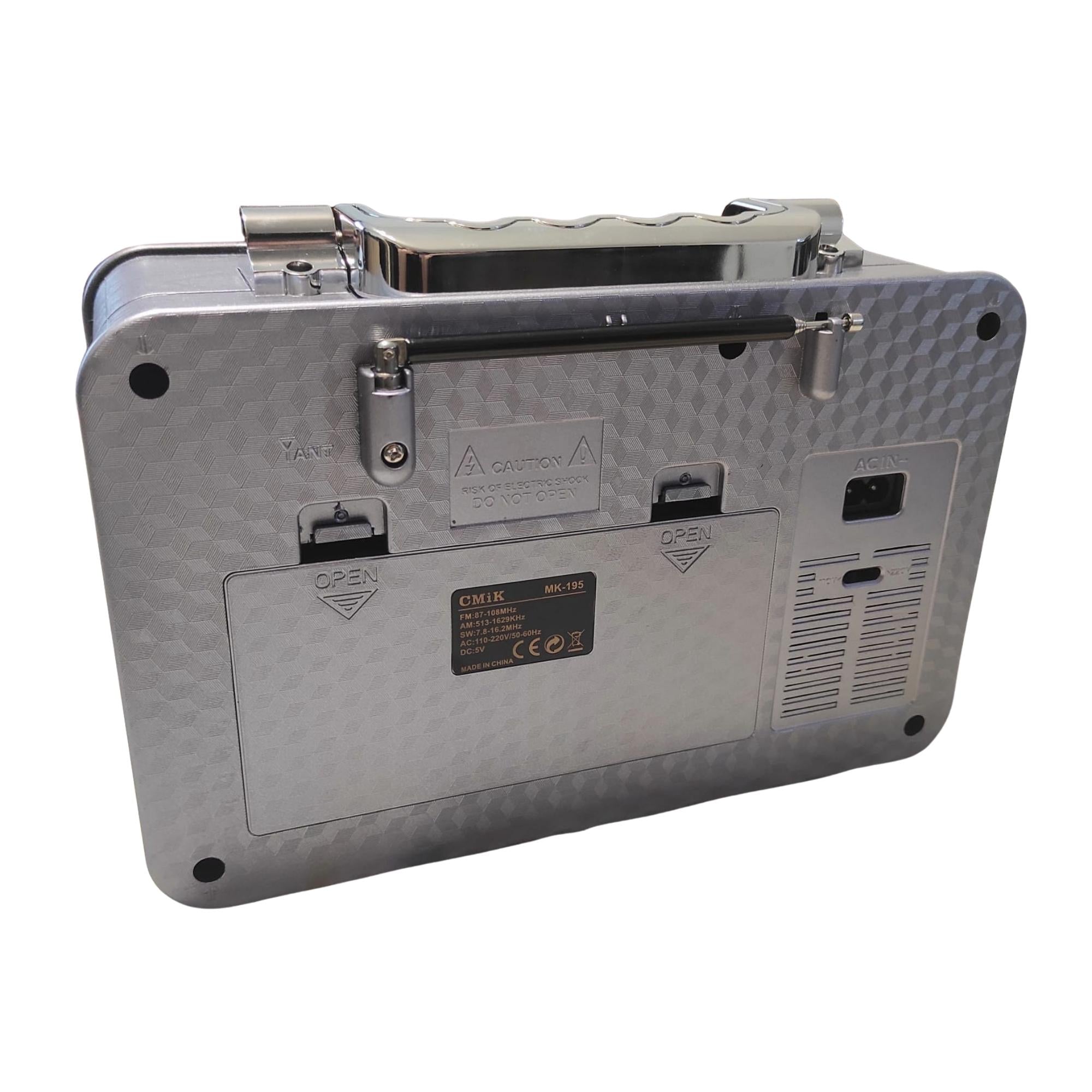 Aparat de Radio Portabil Vintage Bluetooth, MP3, microSD, USB, Auxiliar ...