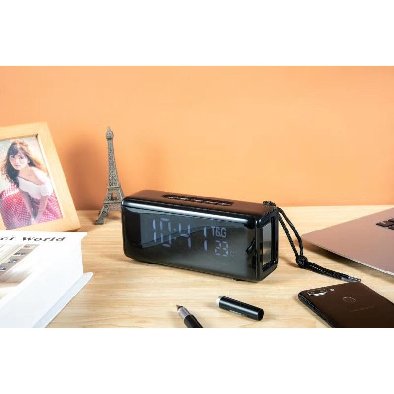 Boxa Portabila Stereo Cu Radio, Bluetooth, Card, USB, Ceas si ...