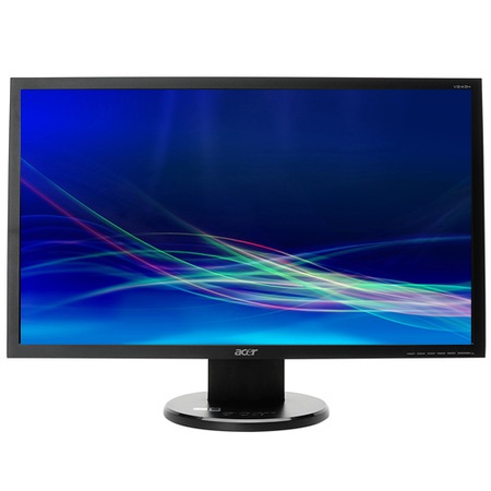 Monitor LED Acer 24", Wide, Full HD, DVI, Boxe, Negru, V243HL - eMAG.ro