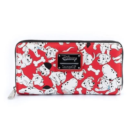 Portofel copii, Disney by Loungefly - Dalmatians, Piele ecologica, Rosu ...