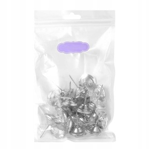 Set 20 x pioneze tapiterie, Metal/Cristal, Model diament, 20 mm ...