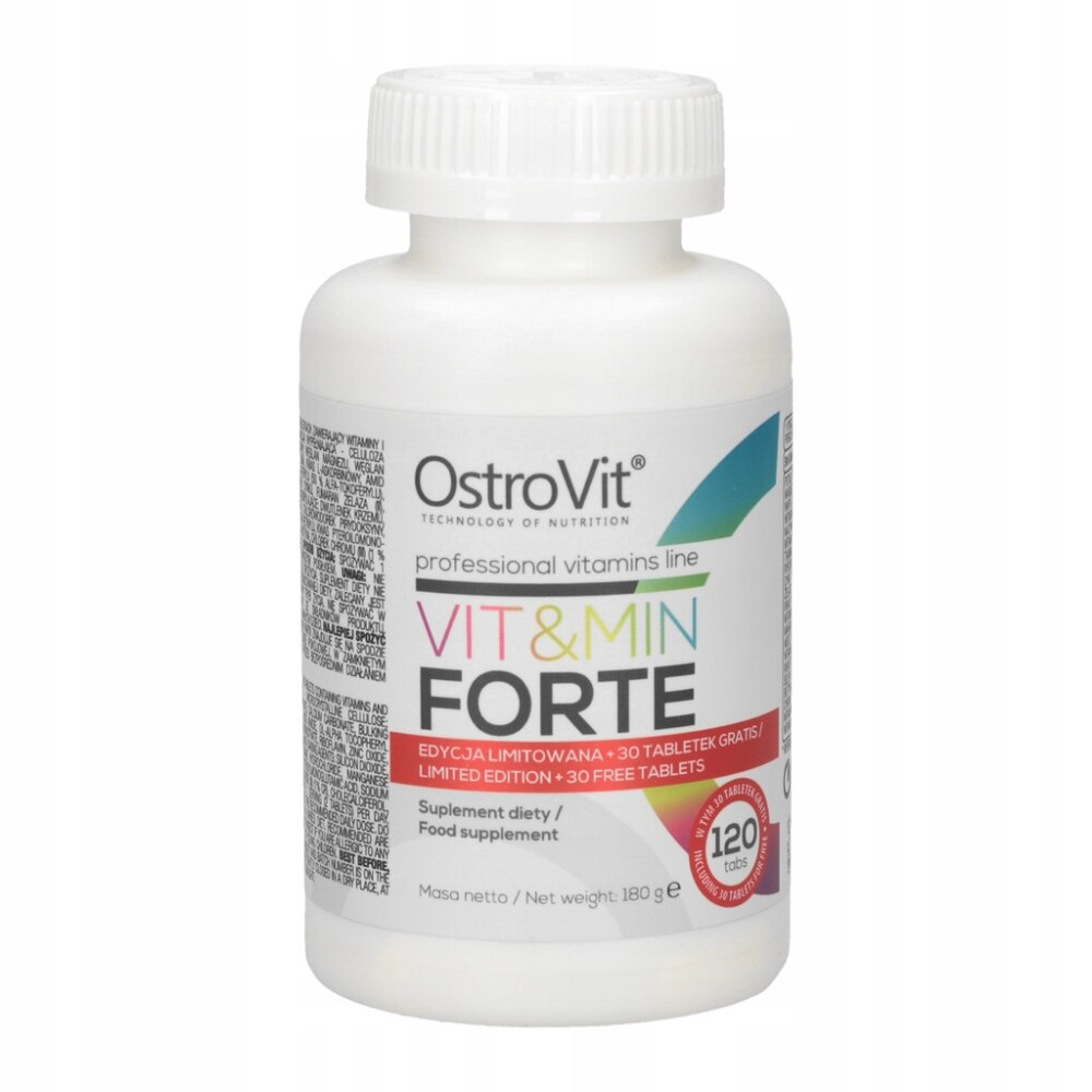 Supliment alimentar OstroVit Vit&Min Forte, Pentru imunitate, 120 ...
