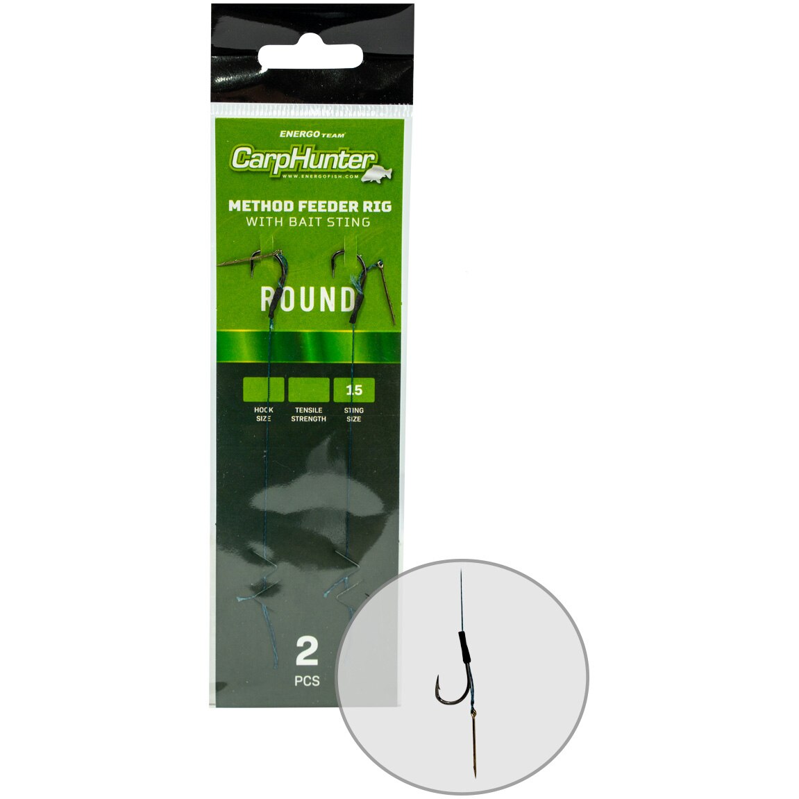 Forfac textil Carp Hunter, Method Round Carp, nr.8, 2buc - eMAG.ro