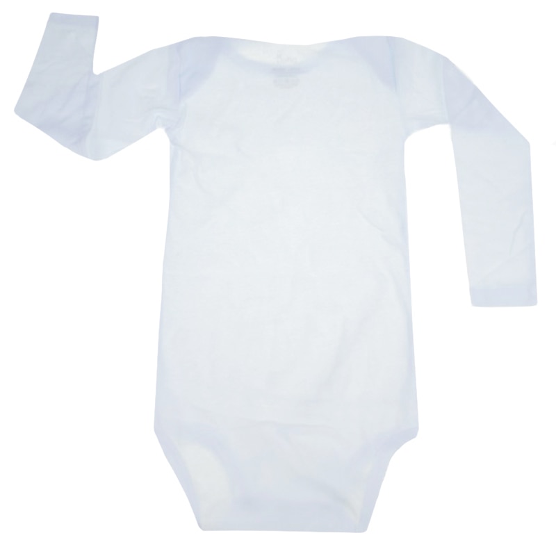 Body cu maneca lunga pentru copii Pifou Model 6 MDL6-1, Alb 62 CM - eMAG.ro