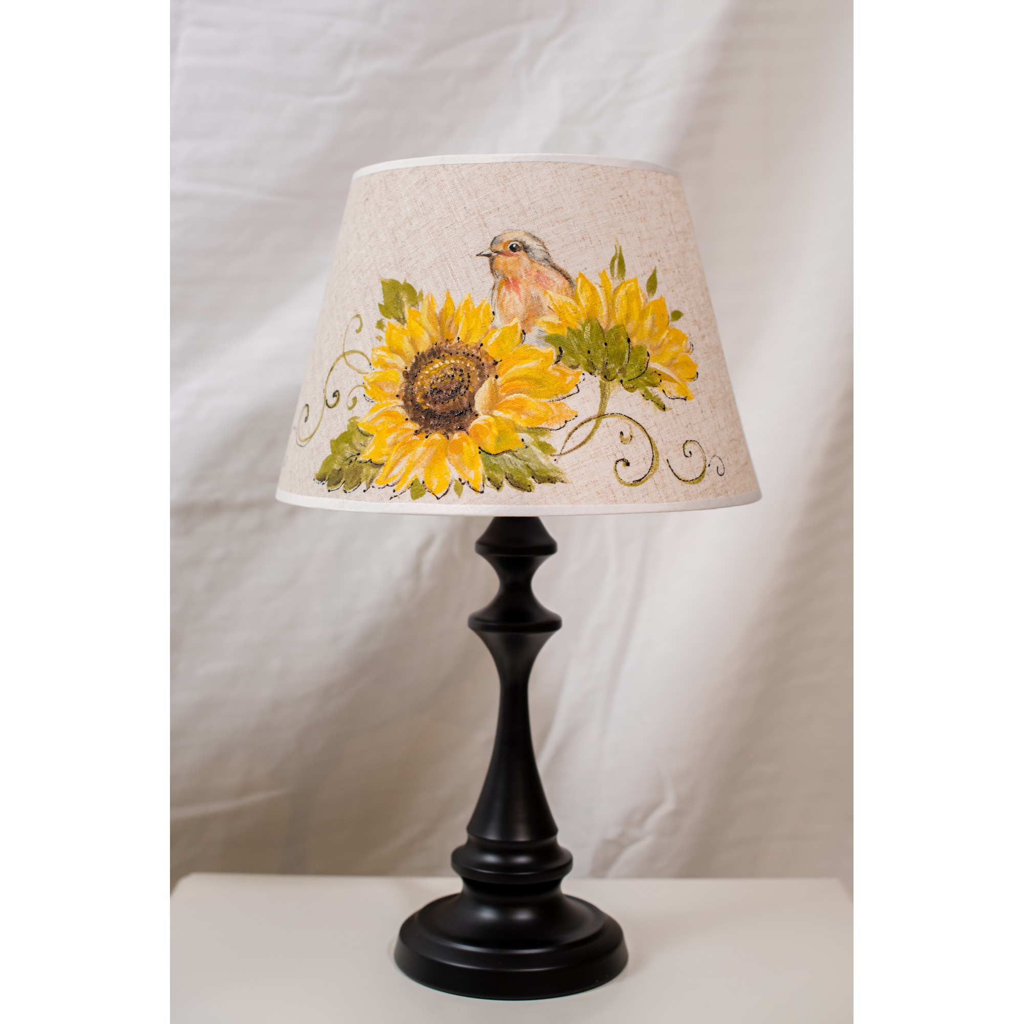 Set 2 veioze pictate manual Suba Decor 50x30cm diametru - eMAG.ro