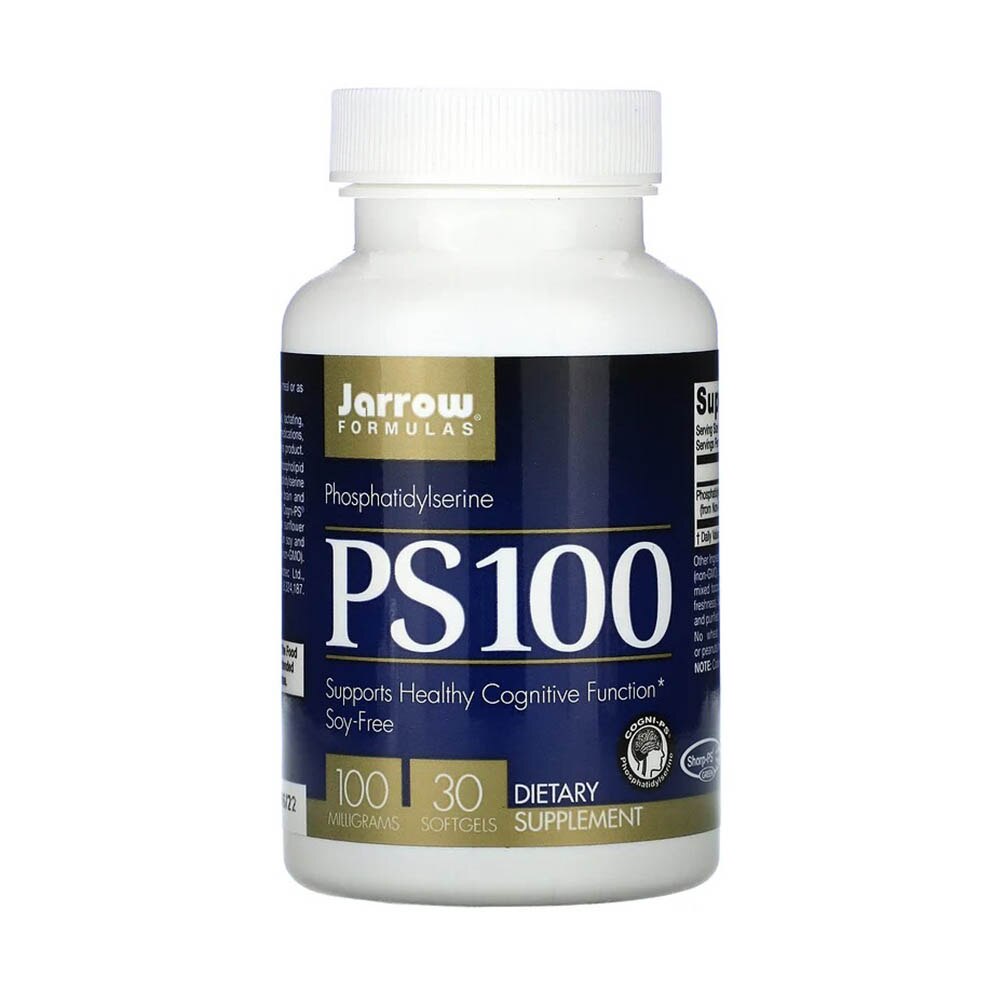 PS 100 (Fosfatidilserina), 100 mg, Jarrow Formulas, 30 softgels - eMAG.ro