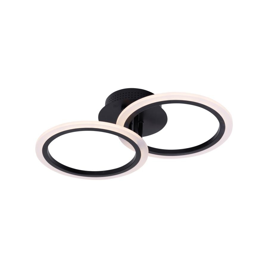 Lustra Led Cerc cu Telecomanda, 48W, Negru, Acril, Dimabila - eMAG.ro