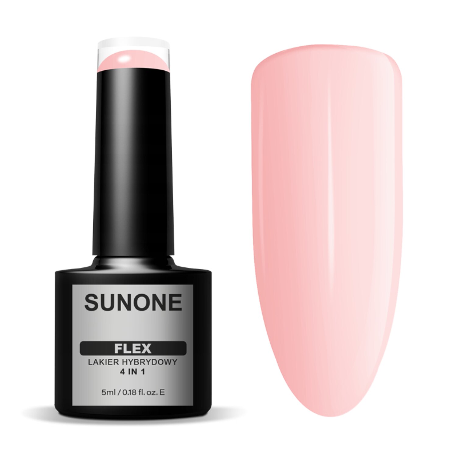 Rubber base coat 4in1 Sunone, 5 ml, 105, Roz - eMAG.ro