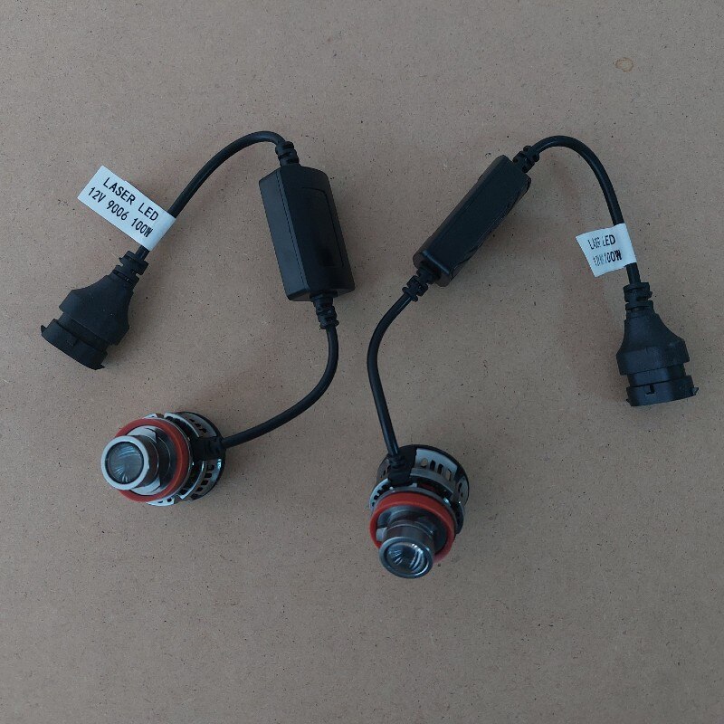 Set 2 becuri LED HB4, laser LED, 100W, lumina alb-rece, 5200 lumeni ...