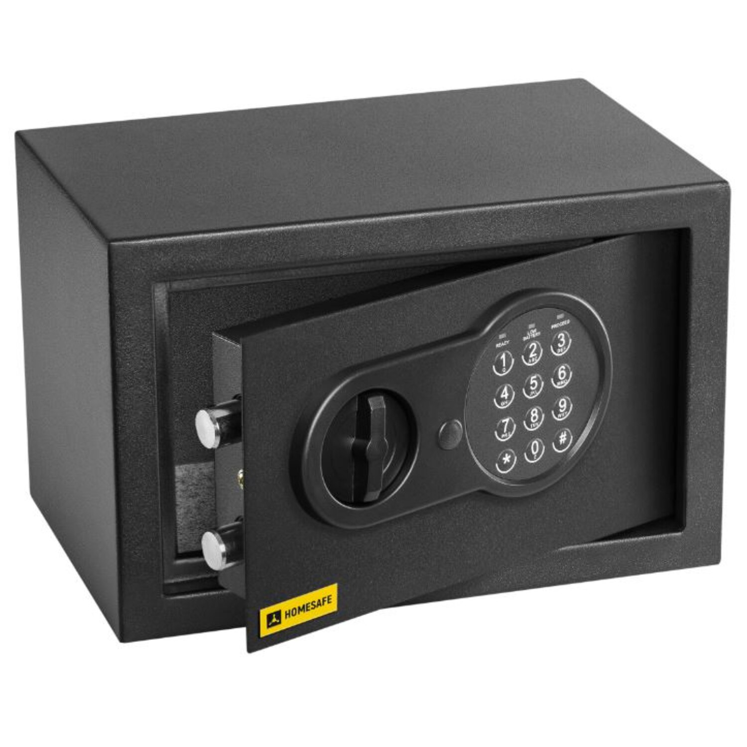 Seif de perete HomeSafe, din otel, negru, 20 x 20 x 31 cm - eMAG.ro