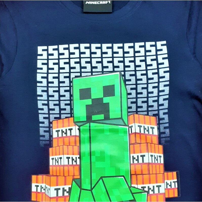 Pizsama Minecraft TNT Creeper Explosion, Mojang, 2 részes, Rövid ujjú ...