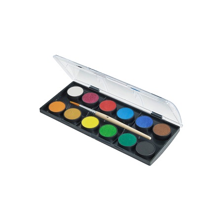 Acuarele cu pensula Watercolor 12 culori - eMAG.ro