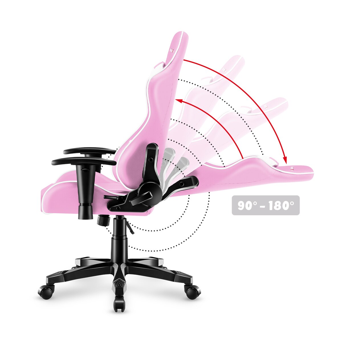 Scaun Gaming pentru copii, Huzaro Ranger 6.0, Roz/Alb - eMAG.ro