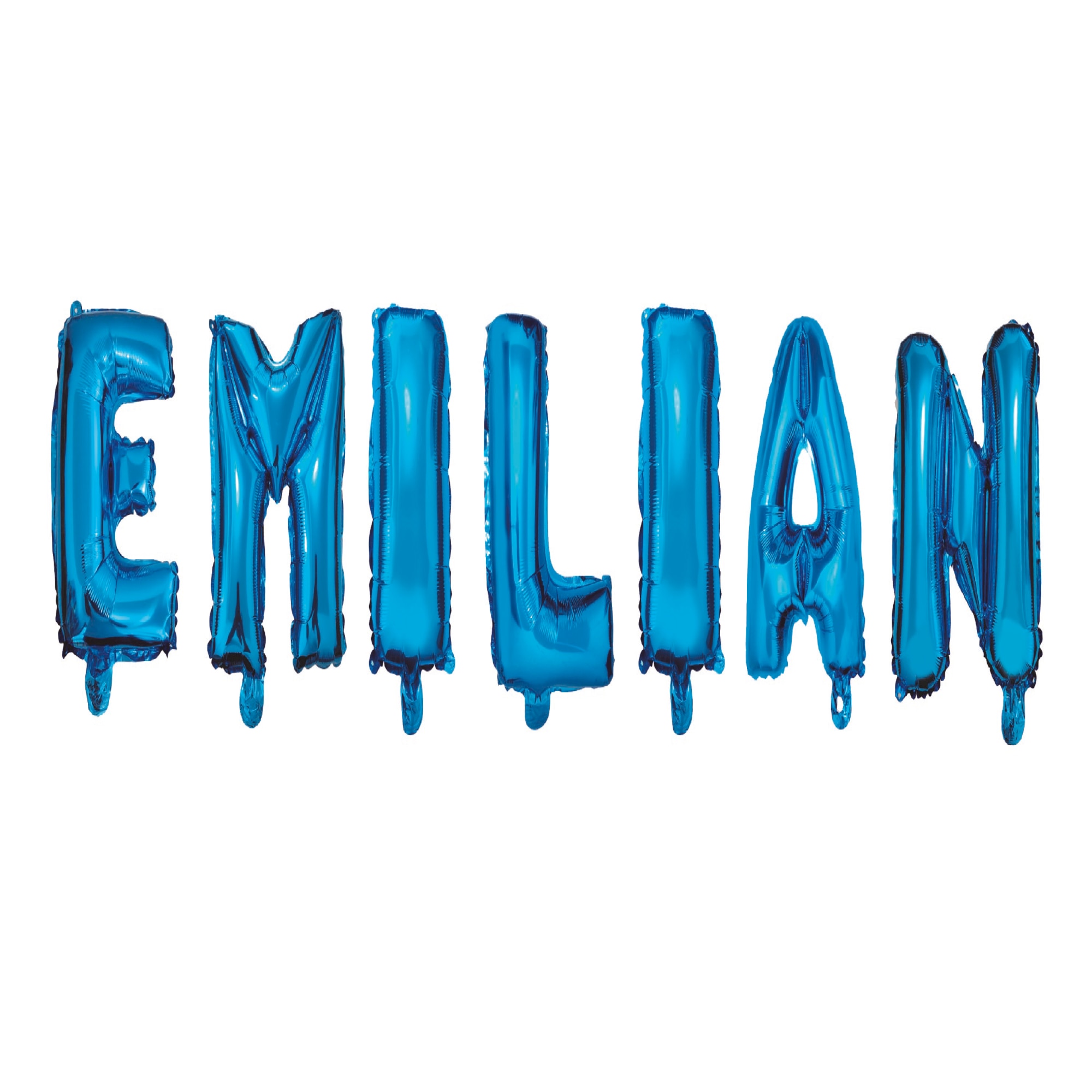 Комплект балони Emilian Name, син, 40 см - eMAG.bg