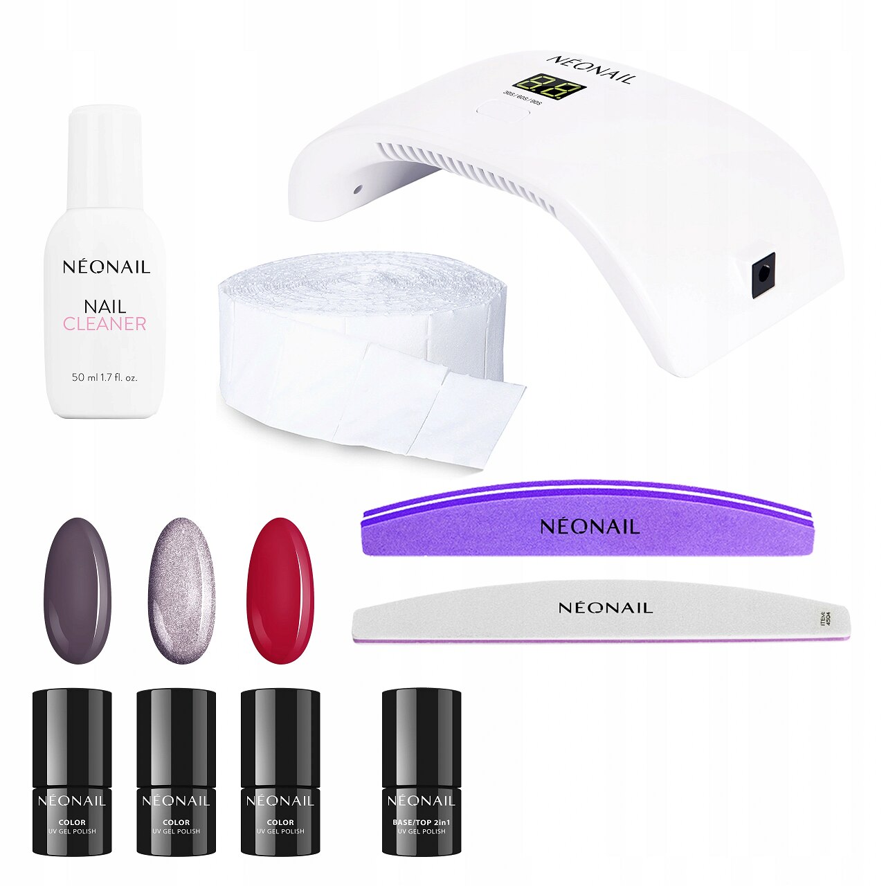 Kit unghii NeoNail, Christmas Story, Alb - eMAG.ro