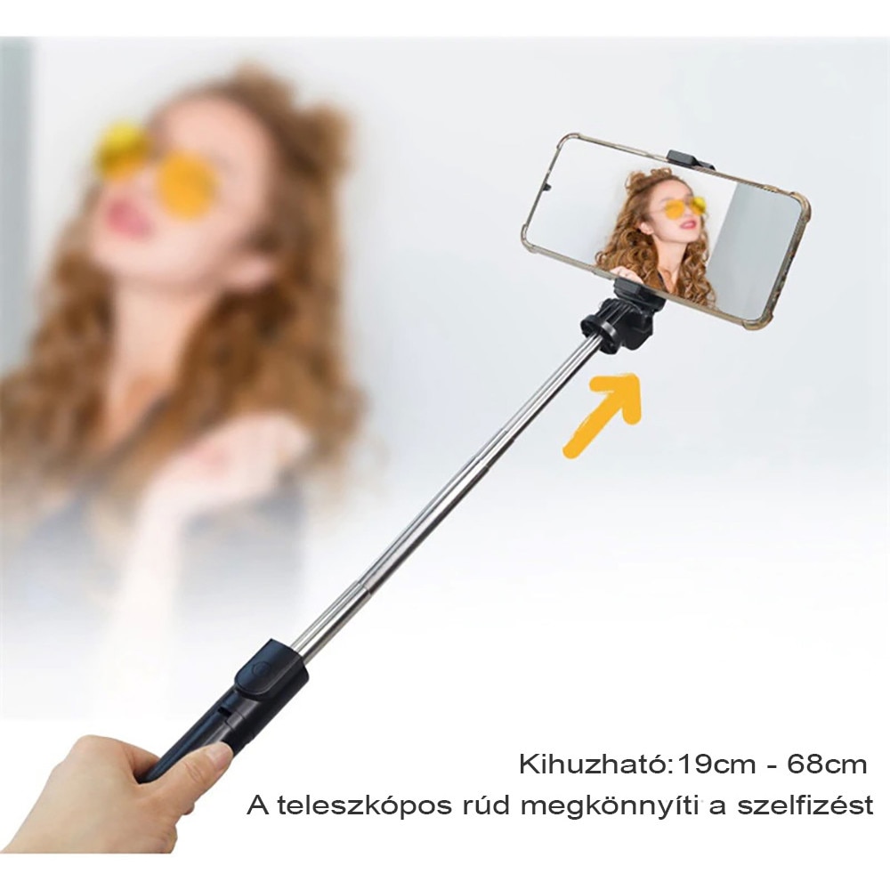 Többfunkciós szelfi bot, Bluetooth, távirányító, 3 az 1-ben ...