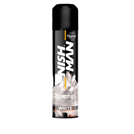 Spray de par colorat alb, NishMan Ultra Colors White, 150ml - eMAG.ro