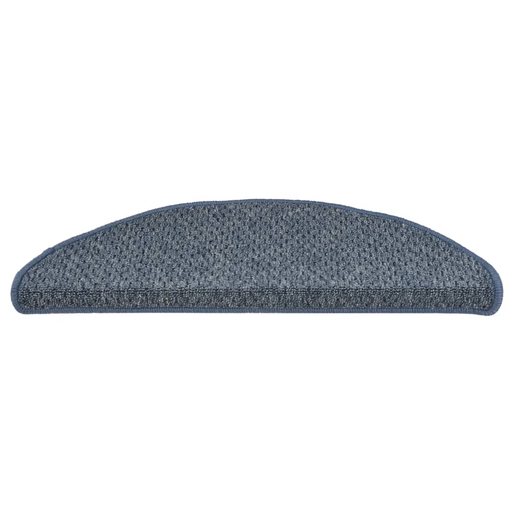 Set covorase de trepte de scara vidaXL, 15 buc., albastru, 65x21x4 cm ...