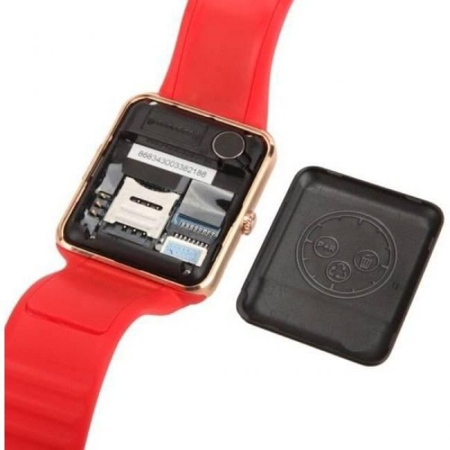 Smartwatch GT08, BeSmart, Cartela SIM, iOS/Android, Bluetooth, Rosu ...