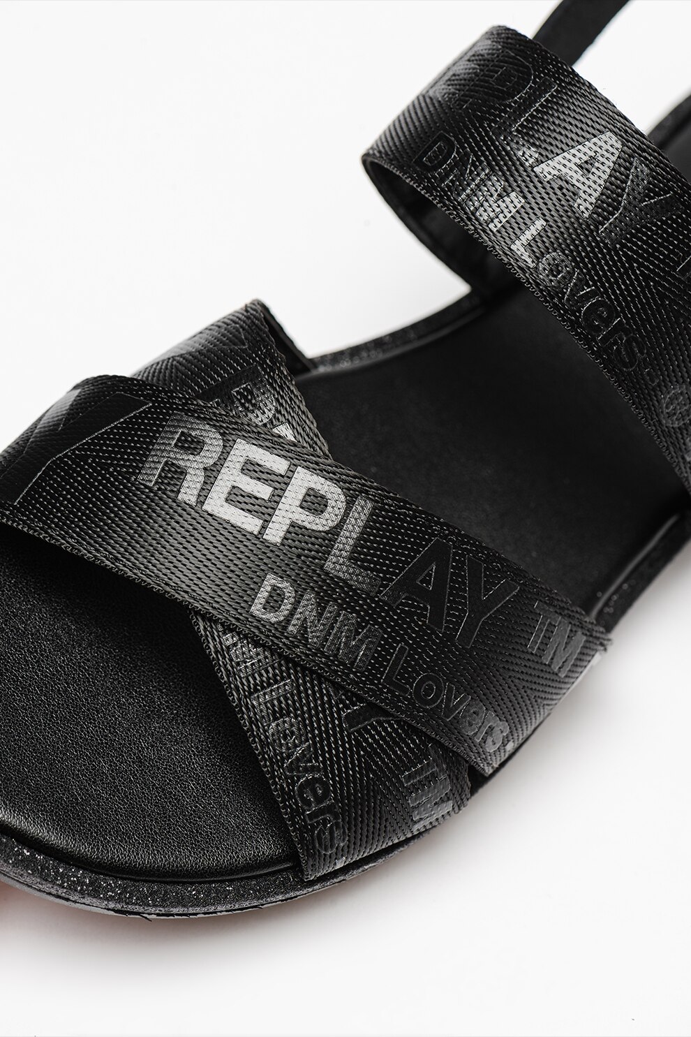Replay, Sandale textile slingback Nairobi, Negru, 36 - eMAG.ro