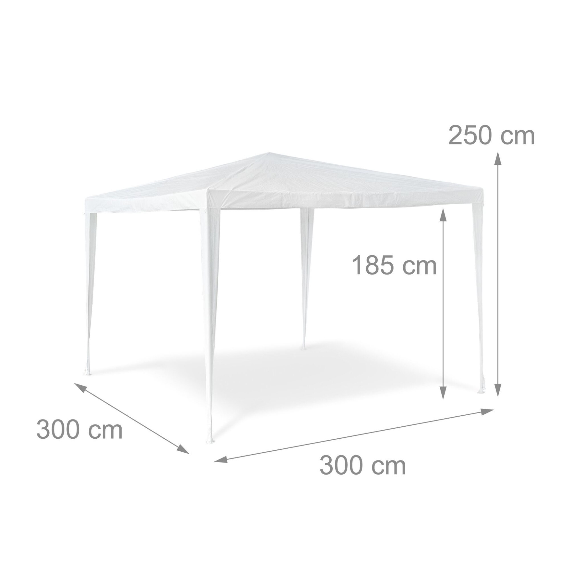 Cort Pavilion, alb, 2,5m x 3m x 3m, Relaxdays - eMAG.ro