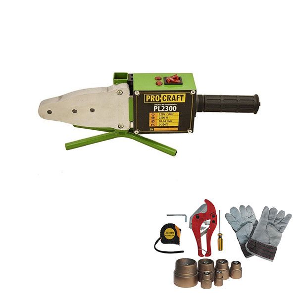 Поялник за полипропилен ProCraft PL2300, 2300 W, 6 глави, аксесоари - eMAG.bg