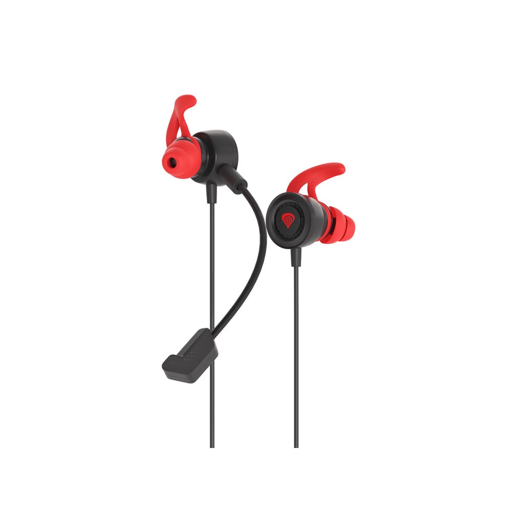 Casti Genesis, Cu microfon, Negru - eMAG.ro