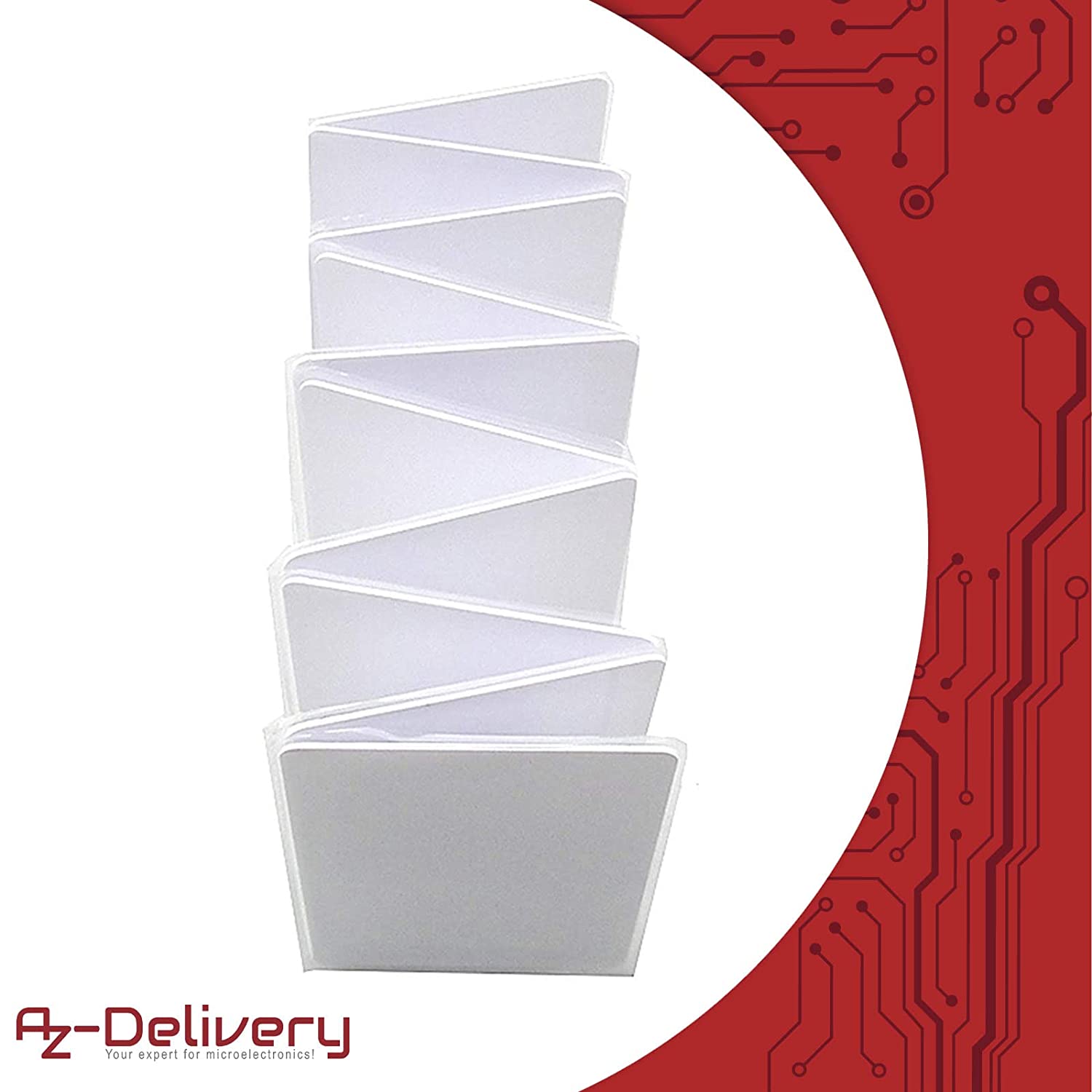 Set 10 carduri RFID, AZ-Delivery, MF S50, Keycard, 13.56 MHz, Alb - eMAG.ro