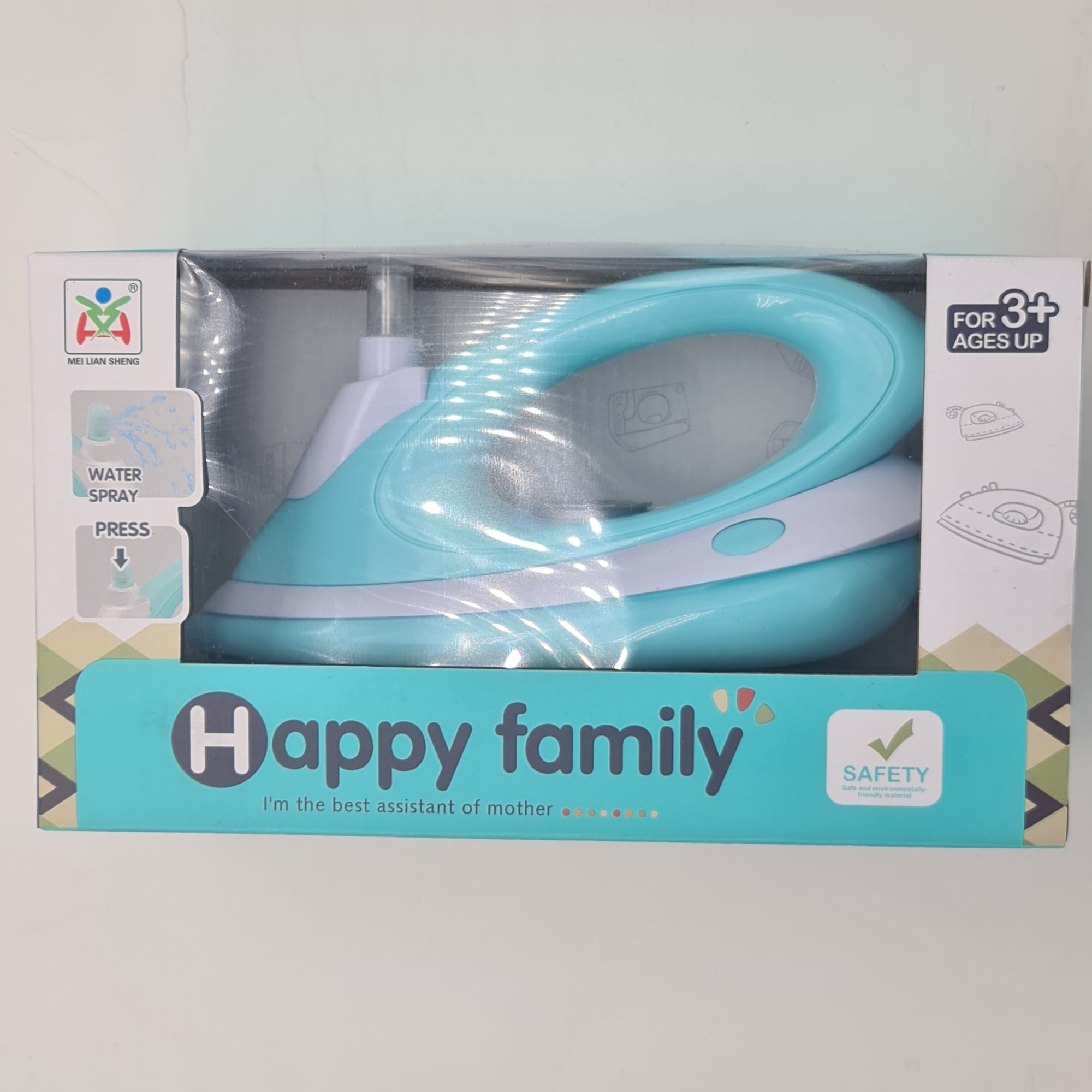 Играчка ютия, 20 х 10 см, водна струя, синя, 3 години+, със светлини и звук, Dalimag - eMAG.bg