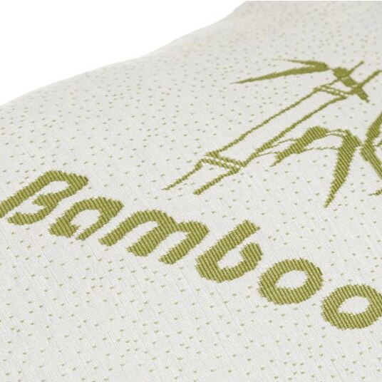 Perna pentru dormit, anatomica, cu memory foam, crem/verde, 70 x 50 cm ...