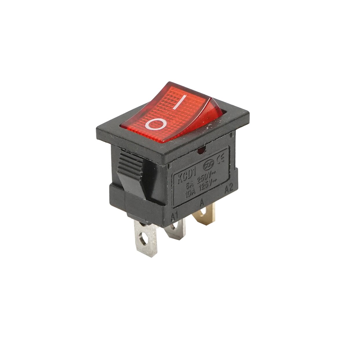 Buton intrerupator on-off 125V/10A-250V/6A cu 3 pini Breckner Germany ...
