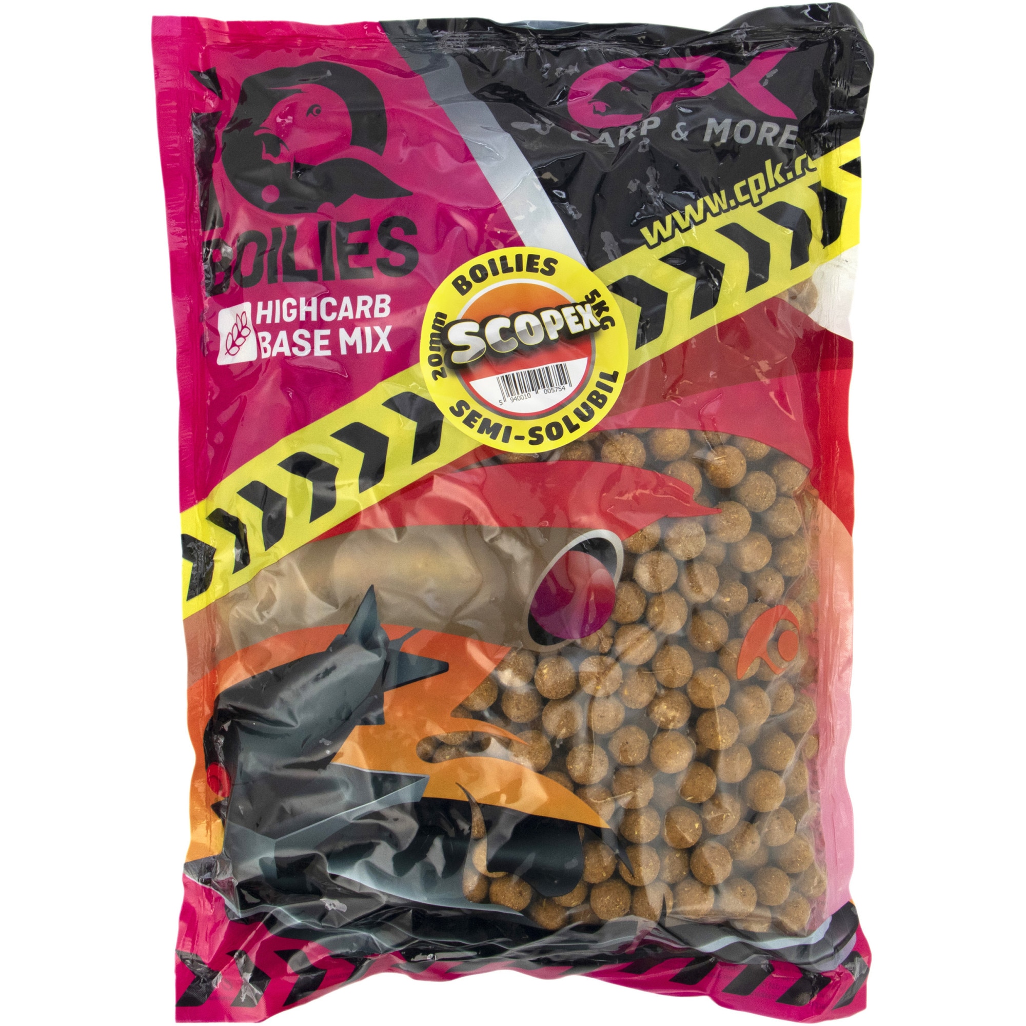 Boilies semi-solubil CPK IQ, Scopex, 20mm, 5kg - eMAG.ro