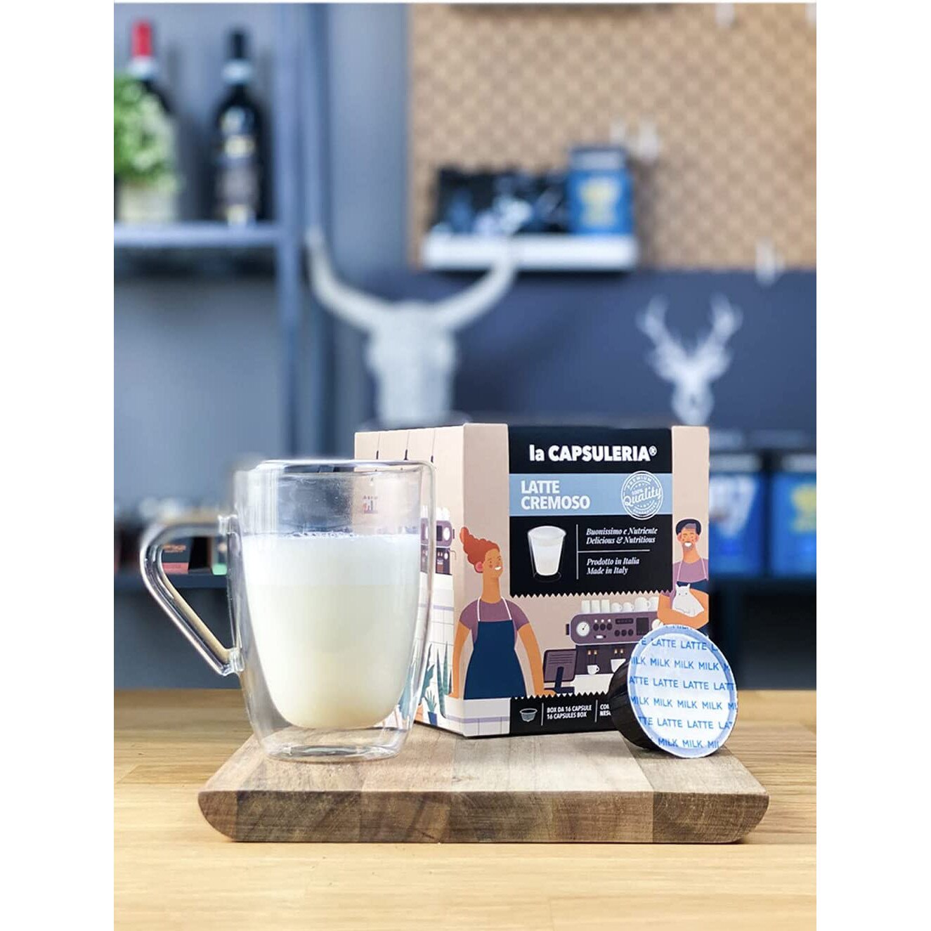 Set 96 capsule Lapte, compatibile Nescafe Dolce Gusto, La Capsuleria ...