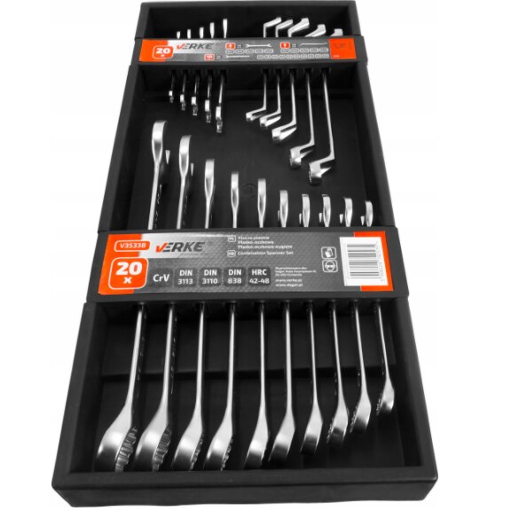 Set chei fixe si inelare combinate 20 piese 6-32mm Verke - eMAG.ro