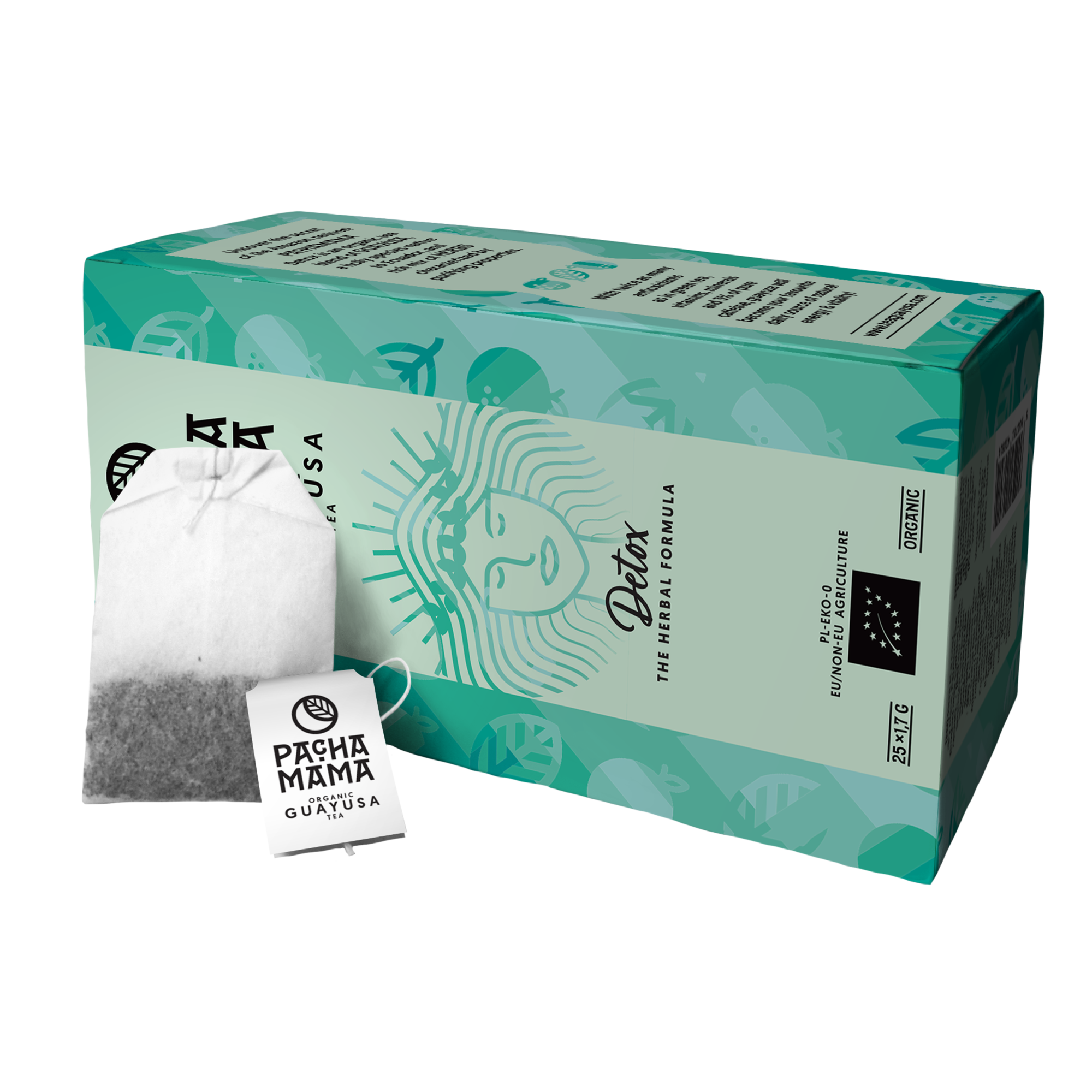 Ceai Guayusa Bio, Pachamama Detox, Portocale, 25 pliculete x 1,7g - eMAG.ro
