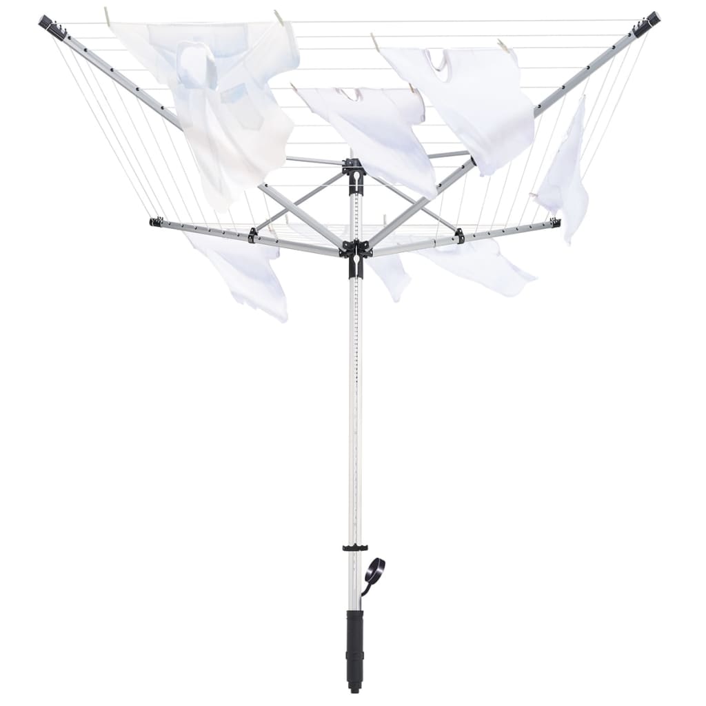 Uscator rotativ de rufe Leifheit, Metal, Argintiu, 50 m - eMAG.ro