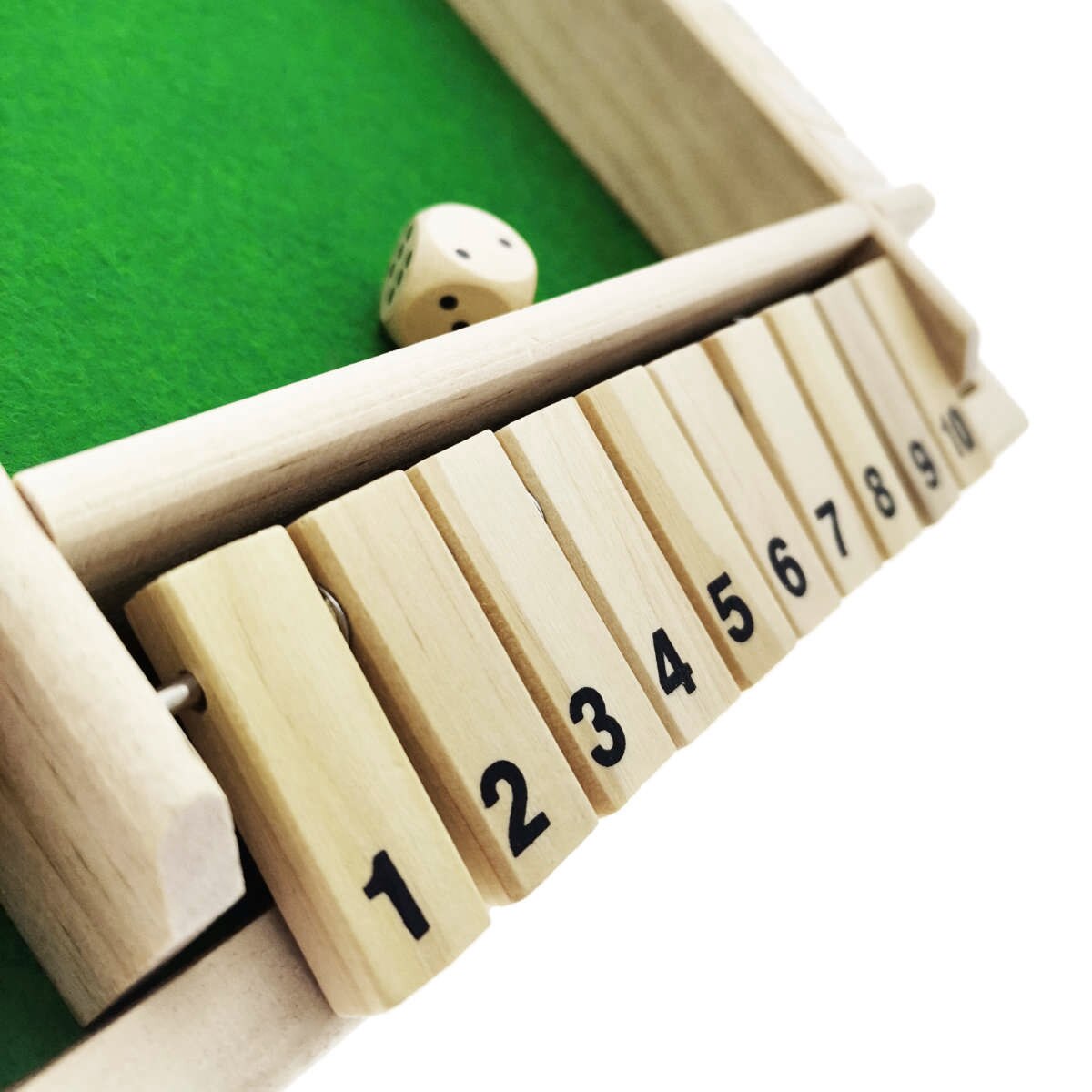 Joc Shut the box din lemn, 2-4 jucatori, nature - eMAG.ro