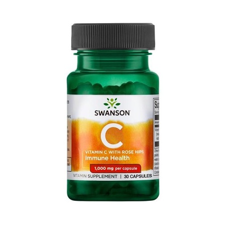 Swanson Vitamin C & Rose Hips Extract (Vit.C & Macese) 1000 mg, 30 ...