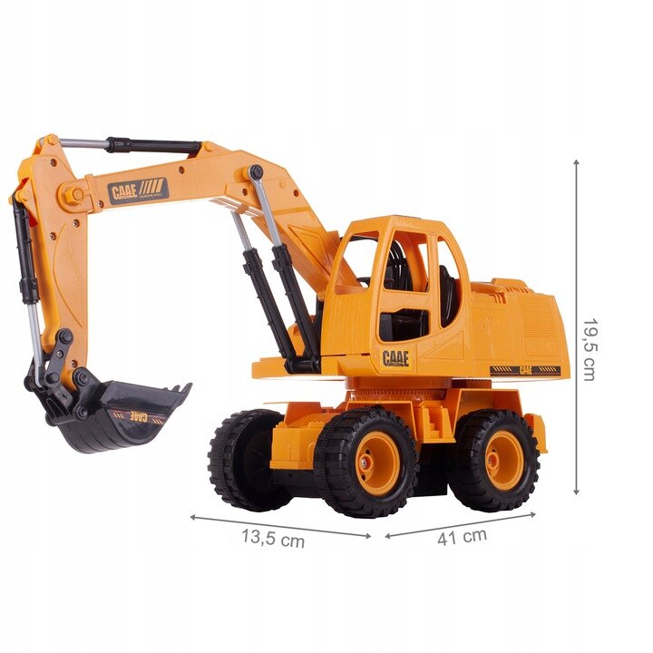 Escavator pentru Copii, 19.5 cm x 13.5 cm x 41cm, Telecomanda cu ...