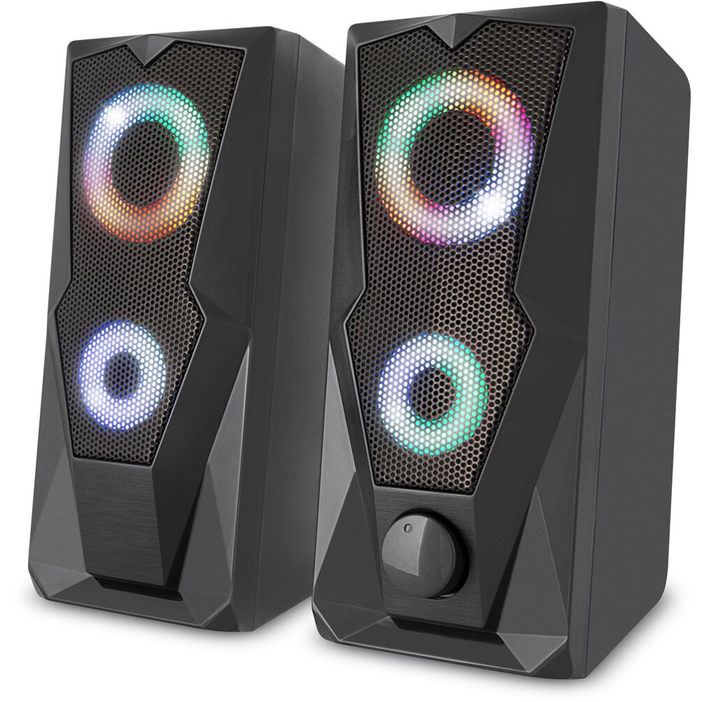 Boxe PC, Yenkee, YSP 2003RGB, USB 2.0, Iluminare de fundal RGB, Negru ...