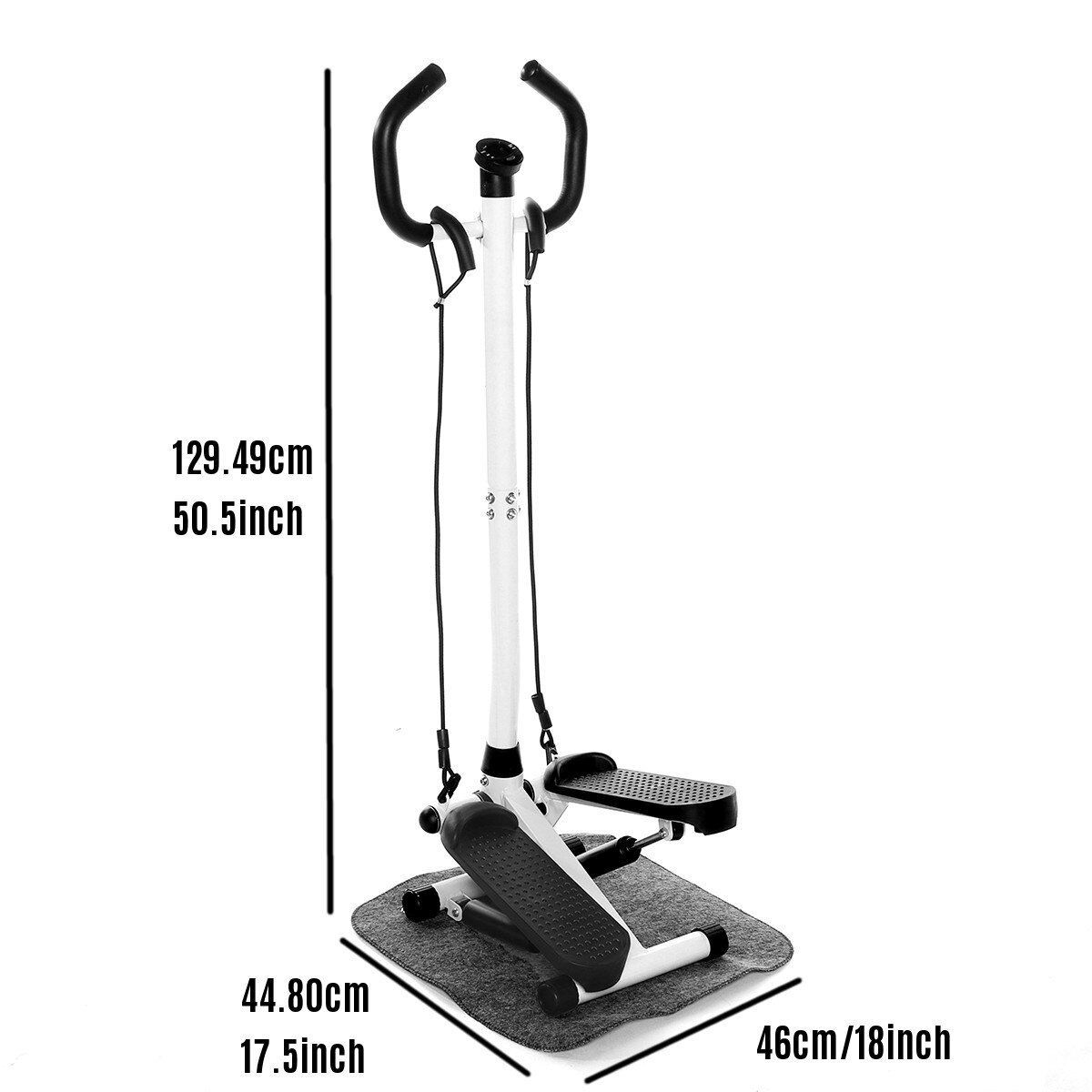 Aparat Stepper mulltifunctional, Otel, Talpa antiderapanta, Monitor LCD ...