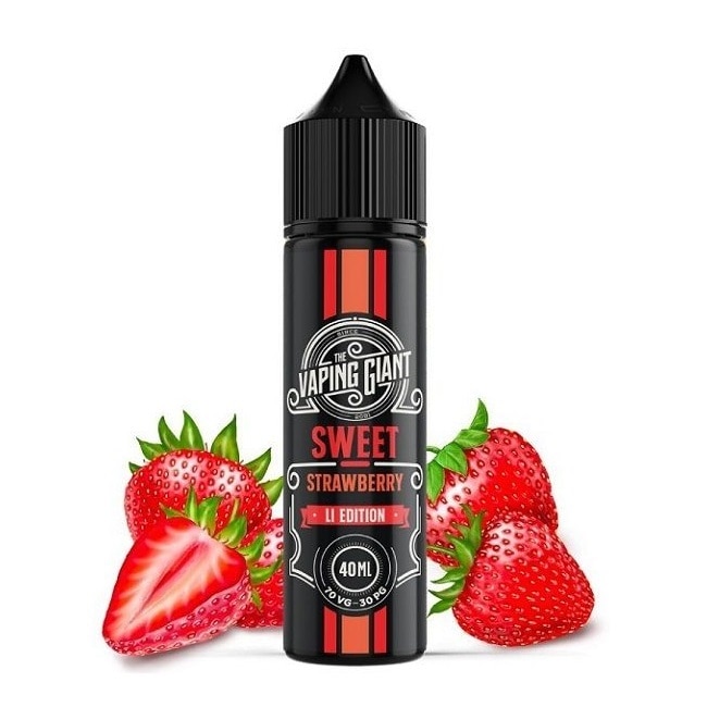 Lichid Tigara Electronica The Vaping Giant - Sweet Strawberry, 40ml, 0mg/ml - eMAG.ro