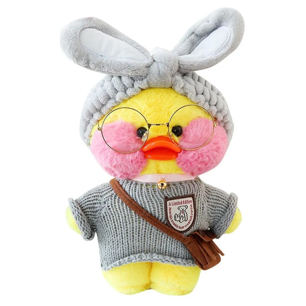 Jucarie de Plus Ratusca Lalafanfan cu Obrajii Rosii, Diverse accesorii ...