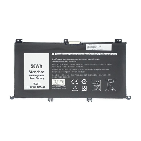 Съвместима батерия Dell модел 357F9, 3 клетки, 11.4V, 50Wh, 4400mAh за ...