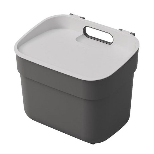 Cos de gunoi Curver Ready to Collet, 5L, plastic, gri inchis - eMAG.ro